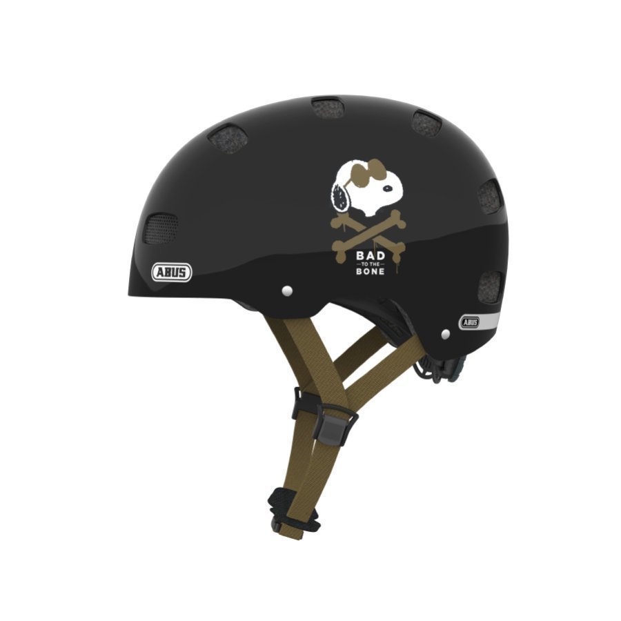 Abus Scraper Kid Lasten Pyöräilykypärä S Peanuts Black Bones ...