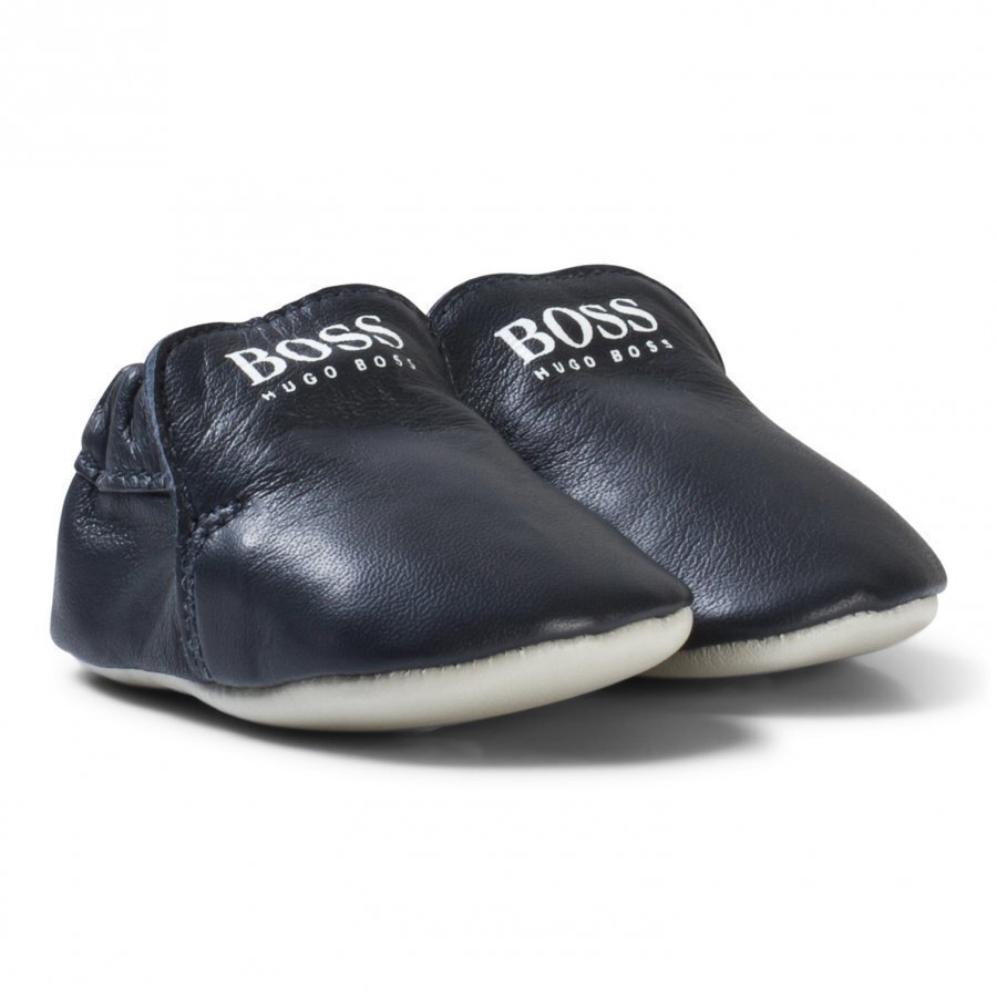 Boss Navy Branded Crib Shoes Vauvan Kengät - Lastentarvikekauppa.fi