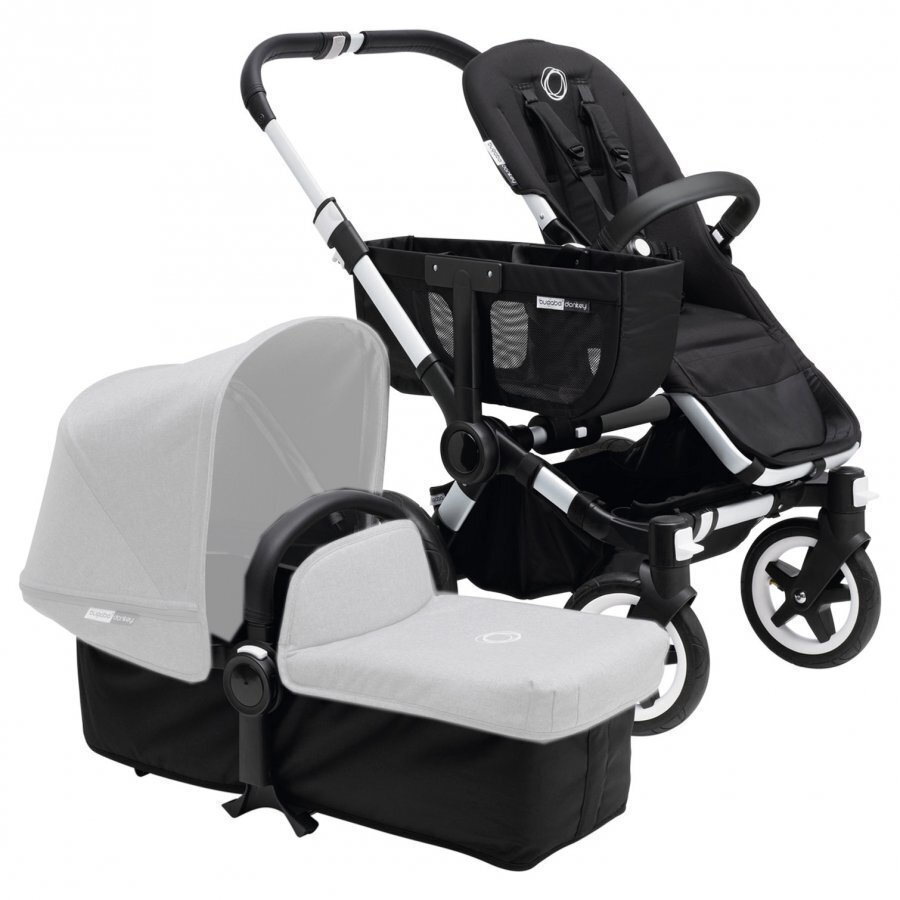 Bugaboo Donkey+ Base Alu/Black Yhdistelmävaunut - Lastentarvikekauppa.fi