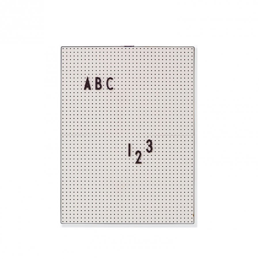 Design Letters Message Board A4 Grey Seinätarra - Lastentarvikekauppa.fi