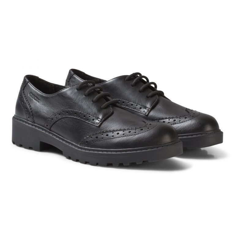 Geox Black Casey Leather Brogues Brogue Kengät - Lastentarvikekauppa.fi