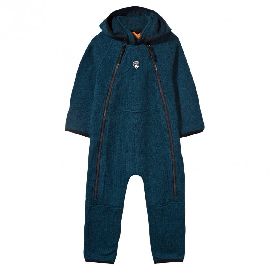Lindberg Bormio Baby Coverall Petroleum Blue Fleece Haalarit Lindberg Bormio Baby Coverall Petroleum Blue Fleece Haalarit